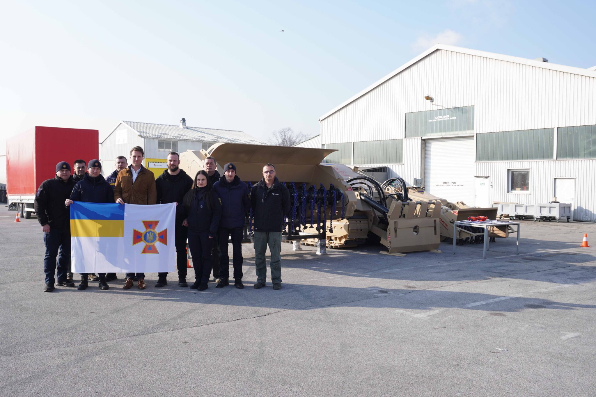 Donation of DOK-ING Robotic Systems for Demining to Ukraine - DOK-ING