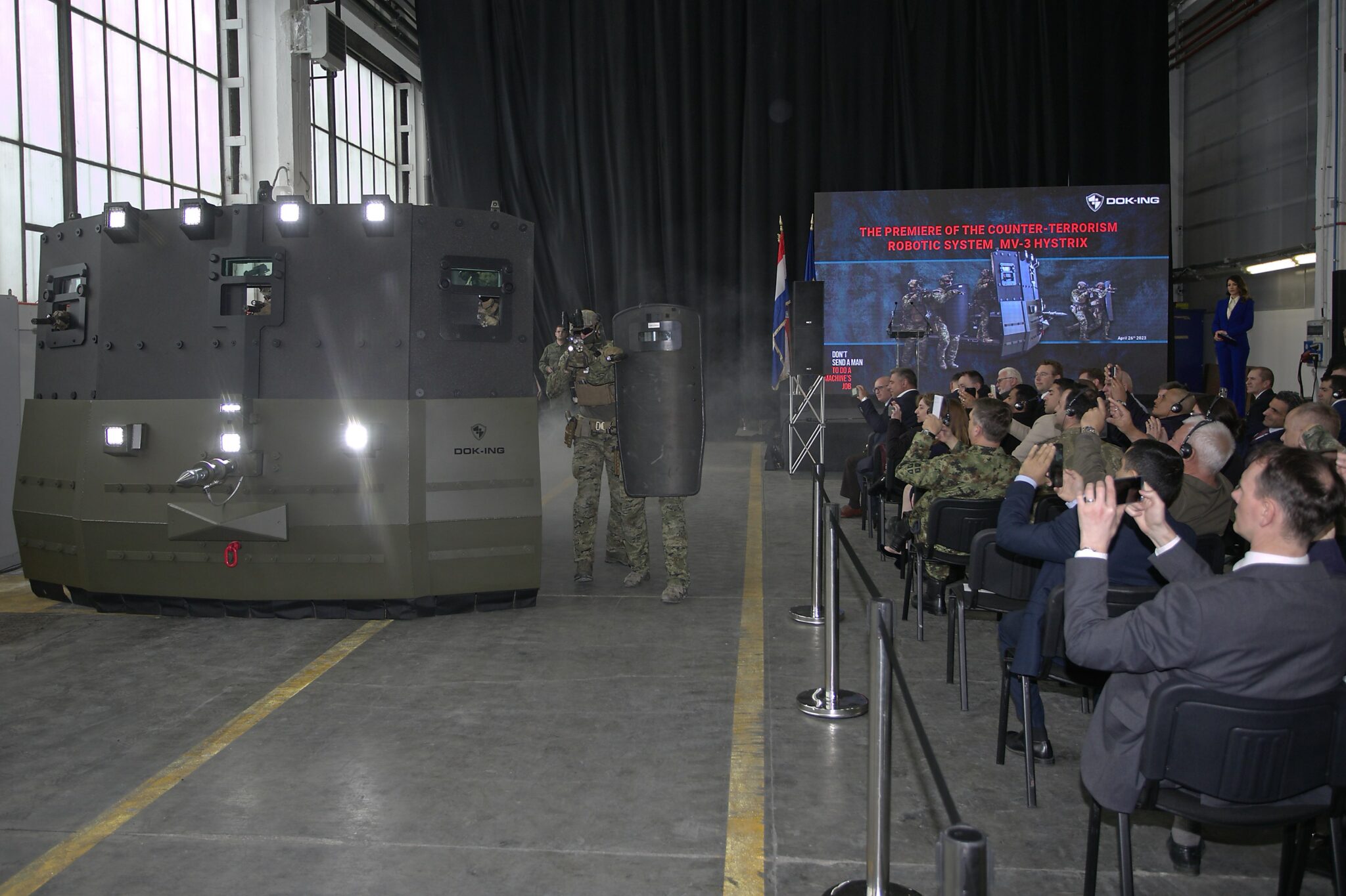 Croatian Premiere of DOK-ING's Counter-Terrorism Robotic System MV-3 ...