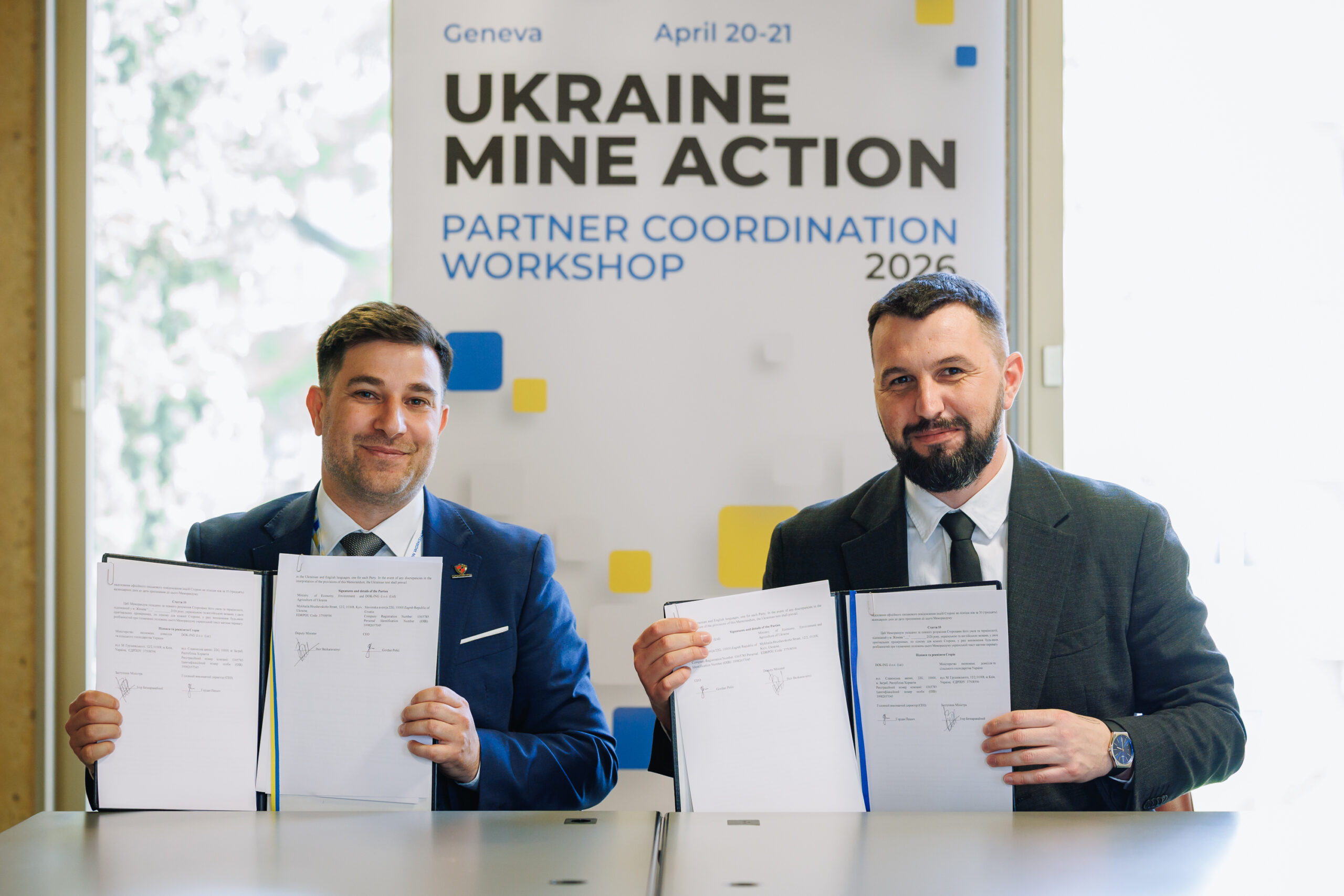 DOK-ING and Ukrainian Ministry Signed MoU on Humanitarian Demining ...