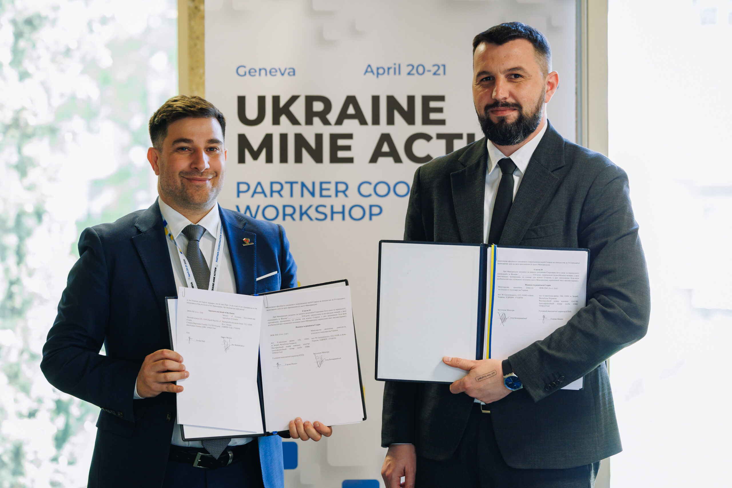 DOK-ING and Ukrainian Ministry Signed MoU on Humanitarian Demining ...